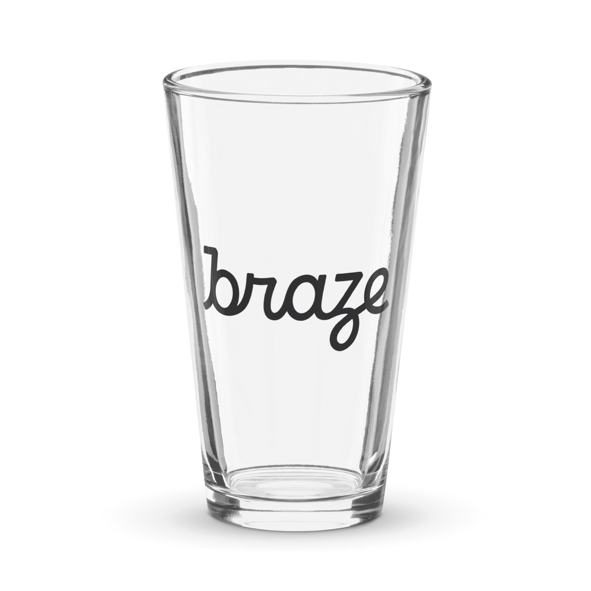Braze Pint Glass – YES, I AM