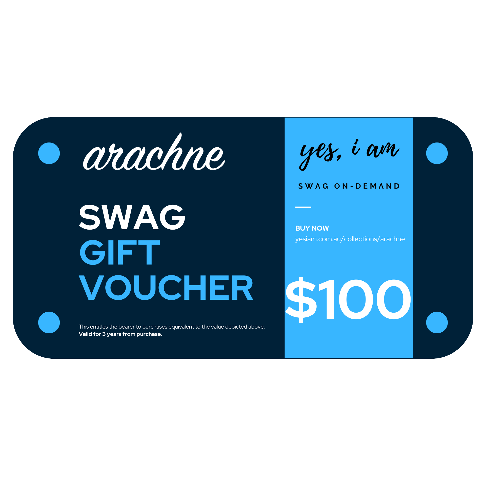 Arachne Gift Vouchers – YES, I AM